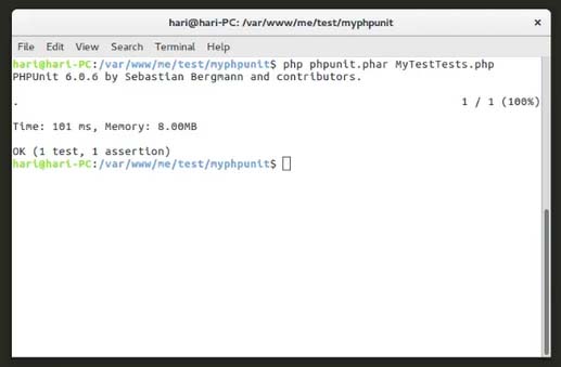 آموزش php : کار با php unit test